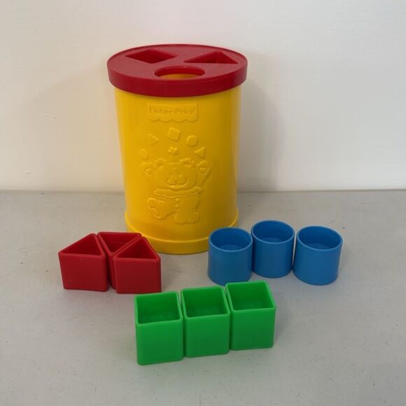 Fisher-Price | Toys | Vintage Fisher Price Shapesorter With 9 Blocks ...